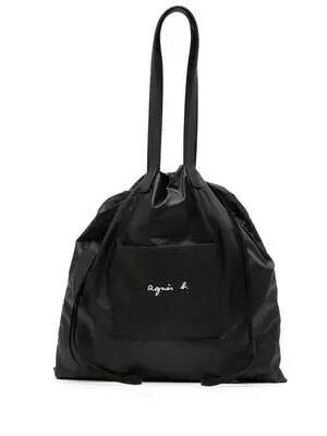 AGNES B. Drawstring Shoulder Bag