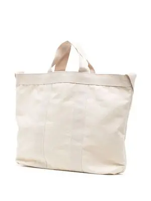 AGNES B. Logo-print Canvas Tote