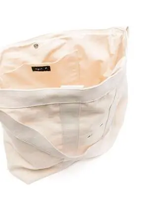AGNES B. Logo-print Canvas Tote