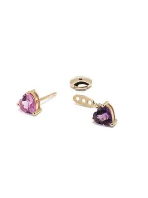 Yvonne Léon 9kt Yellow Multi Coeurs Drop Earrings