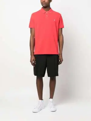 Polo Ralph Lauren Logo-embroidered Short-sleeved Polo Shirt - Red