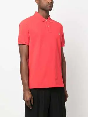 Polo Ralph Lauren Logo-embroidered Short-sleeved Polo Shirt - Red