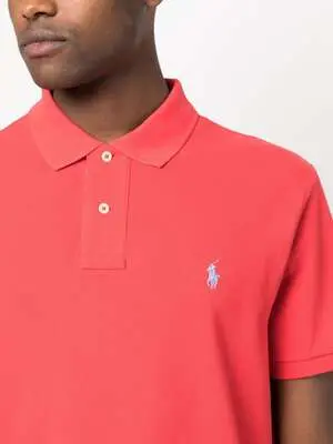 Polo Ralph Lauren Logo-embroidered Short-sleeved Polo Shirt - Red