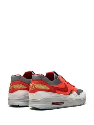 Nike X Clot Air Max 1 K.o.d Solar Red Special Box Sneakers - 600a Solar Red/university Red-cool Grey