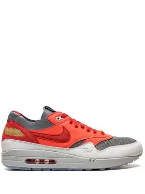 Nike X Clot Air Max 1 K.o.d Solar Red Special Box Sneakers Solar Red/university Red-cool Grey