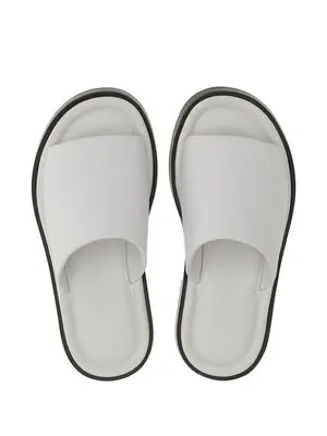 FERRAGAMO Giunone Leather Sandals - White
