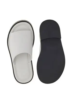 FERRAGAMO Giunone Leather Sandals - White
