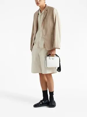 Prada Brique Shoulder Bag - White
