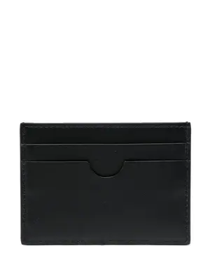 Off-White Logo-print Leather Cardholder - Black