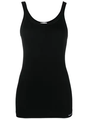 P.a.r.o.s.h Ribbed Tank Top - Black