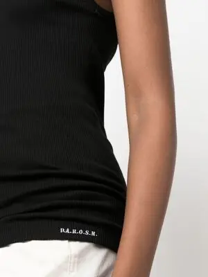 P.a.r.o.s.h Ribbed Tank Top - Black
