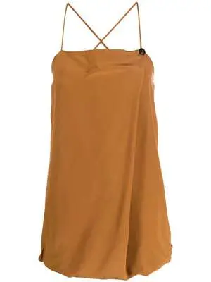 ALYSI Square-neck Silk Top