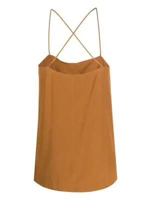 ALYSI Square-neck Silk Top