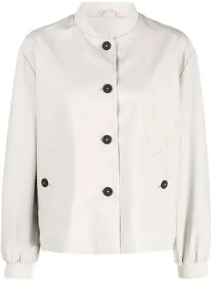 SAVE THE DUCK Logo-print Bomber Jacket - Neutrals