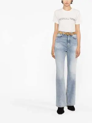 Saint Laurent Reverse Logo-print T-shirt