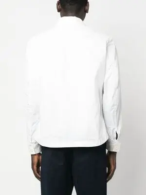 TEN C Pocket Zip-up Shirt Jacket - White
