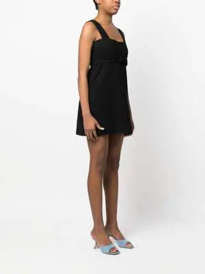 PATOU Corsage Belted Mini Dress - Black
