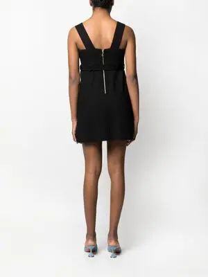 PATOU Corsage Belted Mini Dress - Black