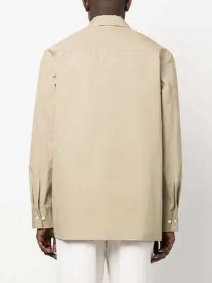 JIL SANDER Long-sleeve Cotton Shirt - Neutrals