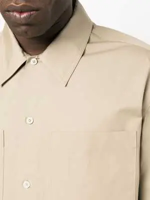 JIL SANDER Long-sleeve Cotton Shirt - Neutrals