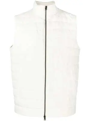Herno Padded Feather Down Gilet - White