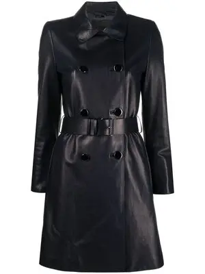Giorgio Armani X 10 Corso Como Leather Trench Coat