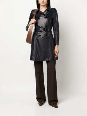 Giorgio Armani X 10 Corso Como Leather Trench Coat