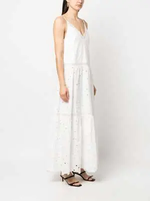 IVY OAK Pointelle V-neck Dress