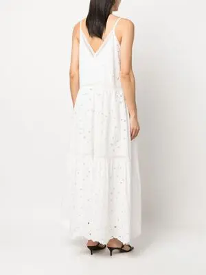 IVY OAK Pointelle V-neck Dress
