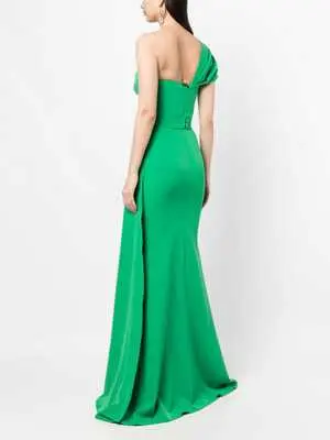 RHEA COSTA One-shoulder Gown
