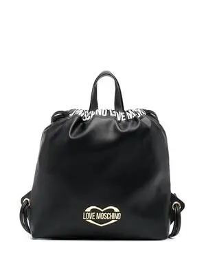 Moschino Logo-print Heart-motif Tote Bag