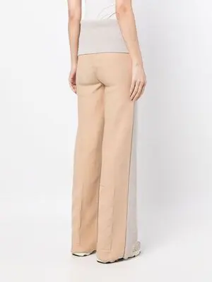 Off-White Diag Languid Two-tone Knit Trousers - Neutrals