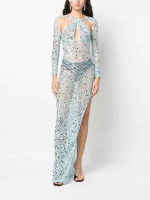 Coperni Sequin-embellished Maxi Dress