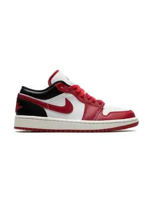 JORDAN Air 1 Low Reverse Black Toe Sneakers - White