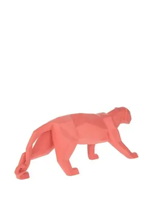 LLADRO Panther Faceted Porcelain Figurine - Pink