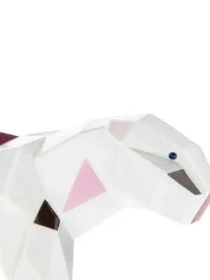 LLADRO Panther Faceted Porcelain Figurine - Grey