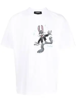 DOMREBEL Dizzy Graphic-print T-shirt - White