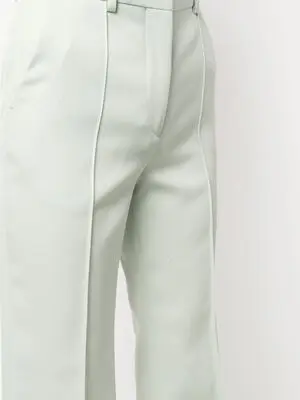 LANVIN Cropped Flared Trousers - Green