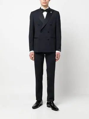 LARDINI Double-breasted Wool Suit
