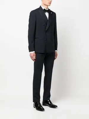 LARDINI Double-breasted Wool Suit