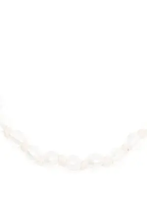 Chloé Crepe De Chine Beaded Necklace