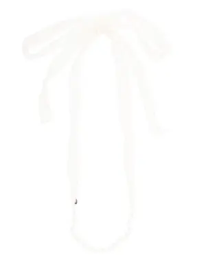 Chloé Crepe De Chine Beaded Necklace