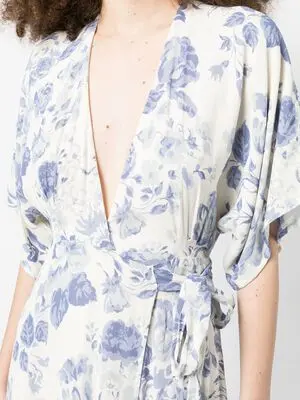 REFORMATION Winslow Draped Wrap Dress