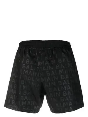 Balmain Logo-print Drawstring Swim Shorts