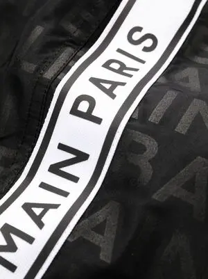 Balmain Logo-print Drawstring Swim Shorts