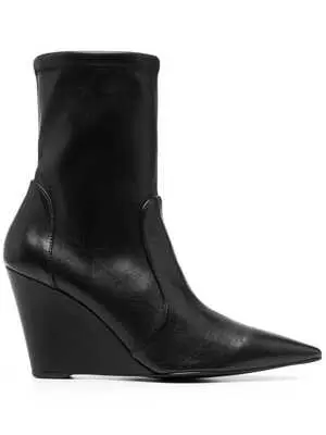 STUART WEITZMAN 90mm Pointed-toe Wedge Boots