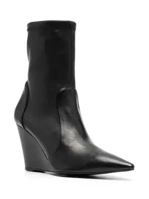 STUART WEITZMAN 90mm Pointed-toe Wedge Boots