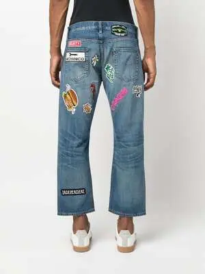 Junya Watanabe Patchwork Cropped Jeans