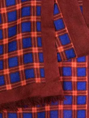 N.peal Checked Cashmere Scarf