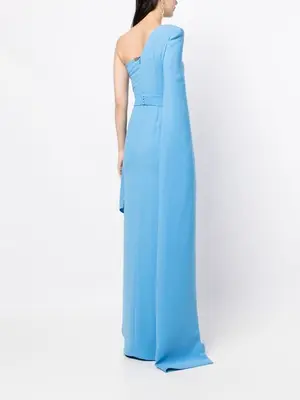 RHEA COSTA One-shoulder Gown